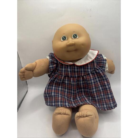 Cabbage Patch Kids | Toys | Cabbage Patch Kids 8s Plaid Dress Vintage ...